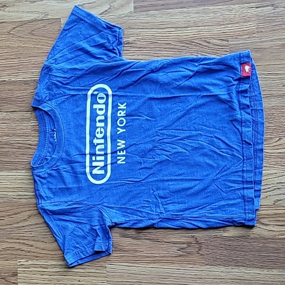 Nintendo | Shirts & Tops | Nintendo New York Shirt Royal Blue Youth ...